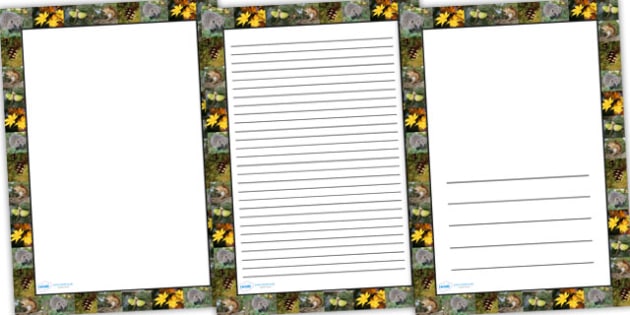 Autumn Photo Page Borders
