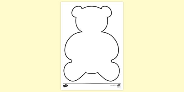 FREE! - Basic Colouring Page for Preschoolers | Colouring Sheets