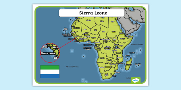 Map Of Sierra Leone In Africa