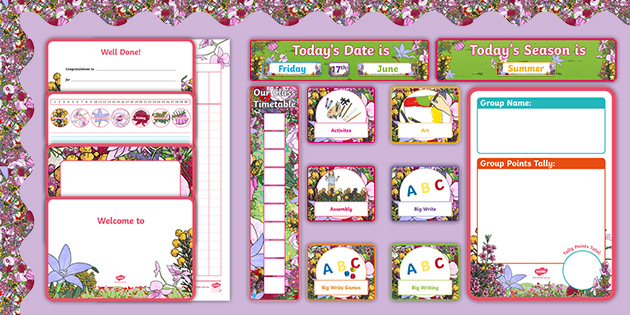 Australian Native Flora Classroom Setup Resource Pack