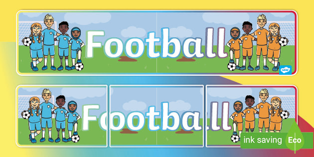 Football Display Banner (teacher made)