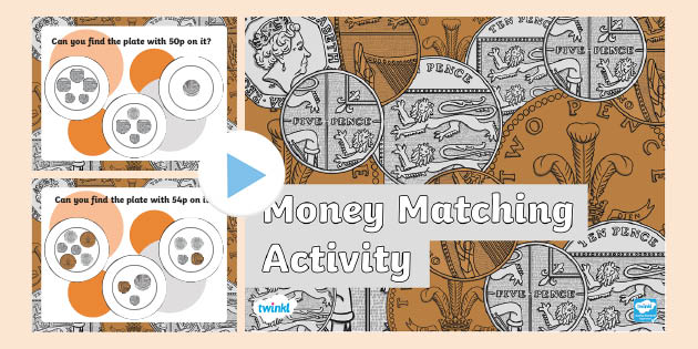 Money Matching Activity Up To £1 (teacher made)
