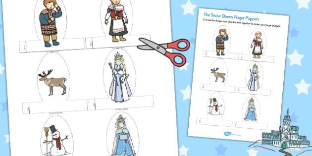 The Snow Queen Finger Puppets (teacher made)