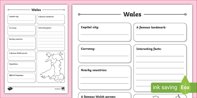 Wales Fact File,Wales (Teacher-Made)