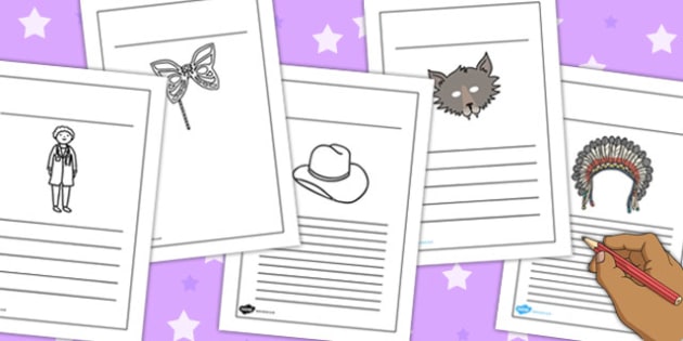 Mr Benns Fancy Dress Shop Writing Frames