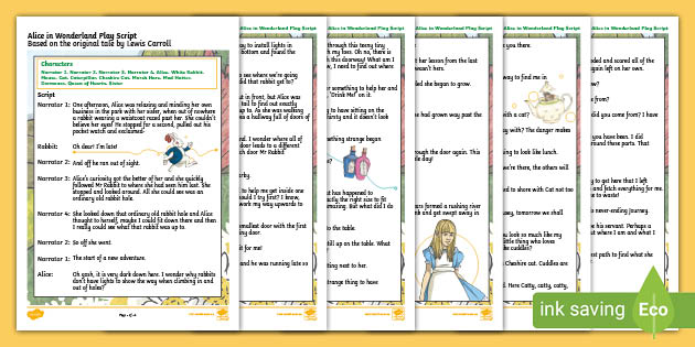 Alice in Wonderland Play Script | Primary Resources