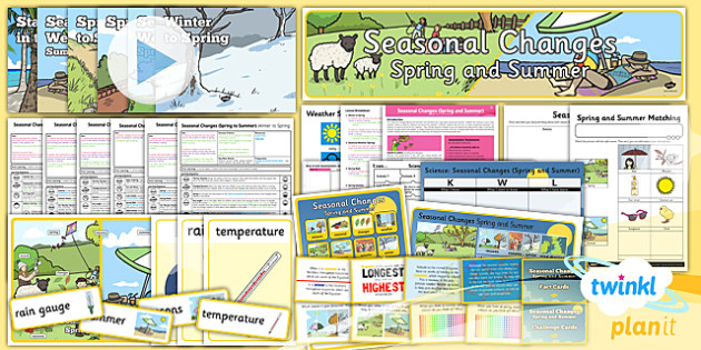 Science: Seasonal Changes (Spring and Summer) Year 1 Unit Pack