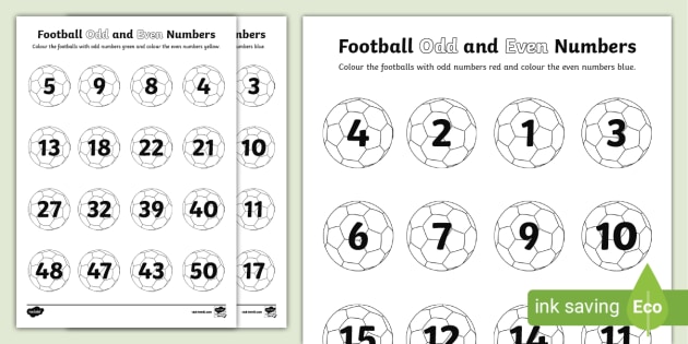 👉 Football Odd and Even Activity (teacher made)