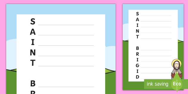 St. Brigid Acrostic Poem - Literacy Resources - Twinkl