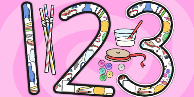 Creative Area Display Numbers (Australia) (teacher made)