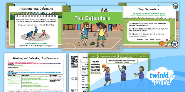 Year 2 Defending PE Lesson | Attaching and Defending