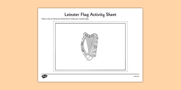 Leinster Flag Colouring Sheet (teacher made)