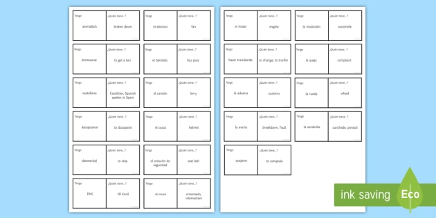 Travel and Tourism Loop Cards Spanish (Teacher-Made)