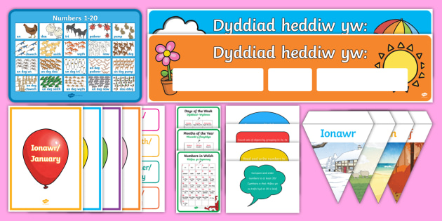 Maths Display Pack Welsh
