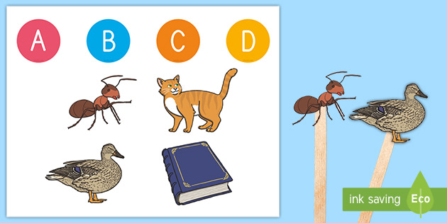 Nonsense Alphabet Stick Puppets (teacher made)