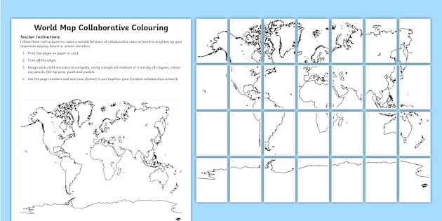 World Map Artworks | twinkl.com.au