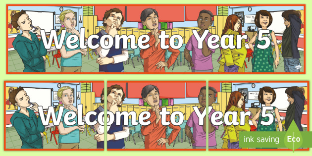 Welcome to Year 5 Display Banner