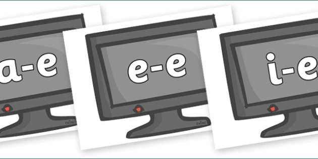 Modifying E Letters on Computer Monitors (teacher made)