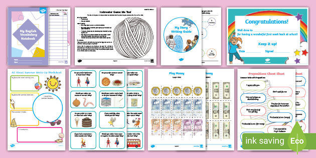 ESL Back to School Pre-Intermediate Resource Pack