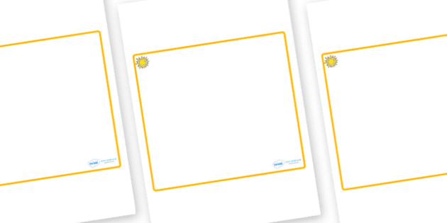 Sunshine Themed Editable Classroom Area Display Sign - Themed