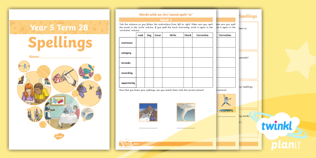Practice Booklets Year Five Primary Resources - Spelling Year Five Primary