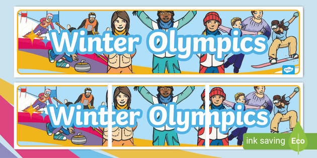 Winter Olympics Display Banner (teacher made)
