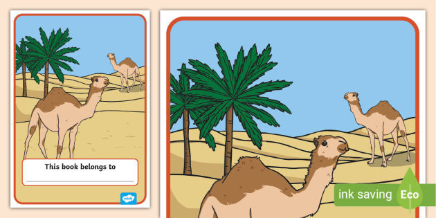 FREE! - Camel Themed Book Cover (teacher made)