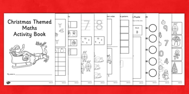 Christmas Themed Maths Activity Book NZ (teacher made)