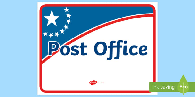 Post Office Dramatic Play Poster (teacher made)