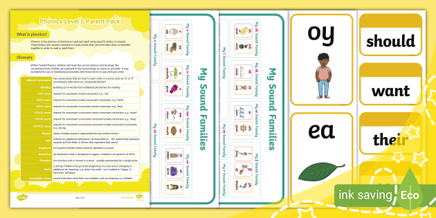 Phonics Level 5 Parent Pack (teacher made)