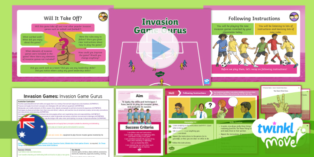 Move PE Year 6 Invasion Games Lesson 6: Invasion Game Gurus