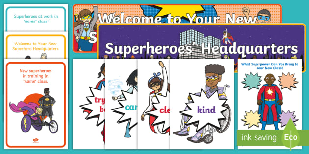 Superheroes Transition Display Pack