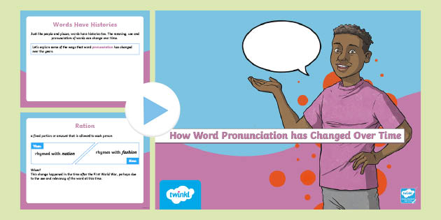 How Word Pronunciation has Changed Over Time PowerPoint