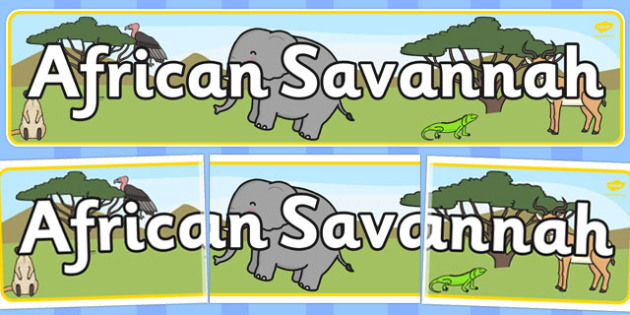 FREE! - African Savannah Display Banner (teacher made)
