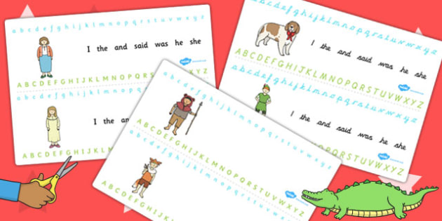 Peter Pan Alphabet Strips (teacher made)