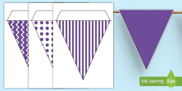 FREE! - Violet Bunting | Display Resource | Twinkl