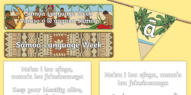 Samoa Language Week Display Pack