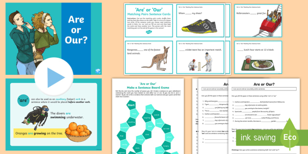 Are or Our? Activity Pack (teacher made)