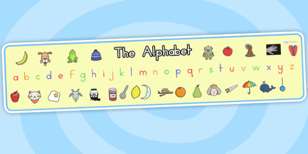 Alphabet Display Banner - ESL Alphabet Resources