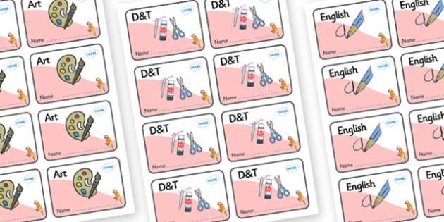 Parrot Themed Editable Book Labels