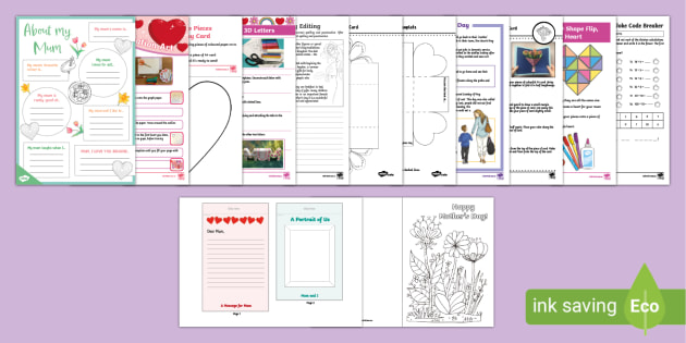Years 3-6 Mother's Day Resource Pack (teacher made)