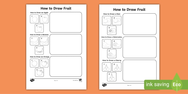 FREE! - How to Draw Fruits (teacher made)