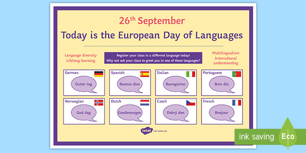 Register your Class in a Different Language Display Poster