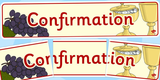 Confirmation Display Banner (teacher made)