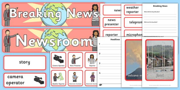 Newsroom Role Play Pack (teacher made)