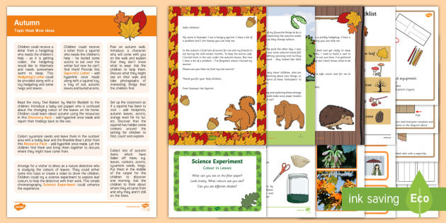 Autumn Topic Hook Wow Ideas and Resource Pack (teacher made)