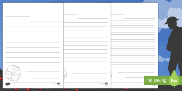 Remembrance Day KS2 Thank You Letter Writing Activity