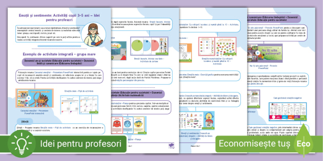 Emoții și sentimente: Activități copii 3-5 ani – Idei