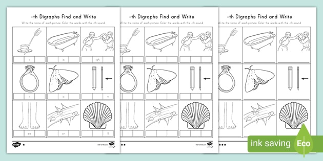 -th Digraphs Find and Write Differentiated Activity