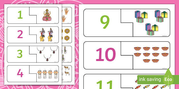 Diwali Counting Puzzle (teacher made)